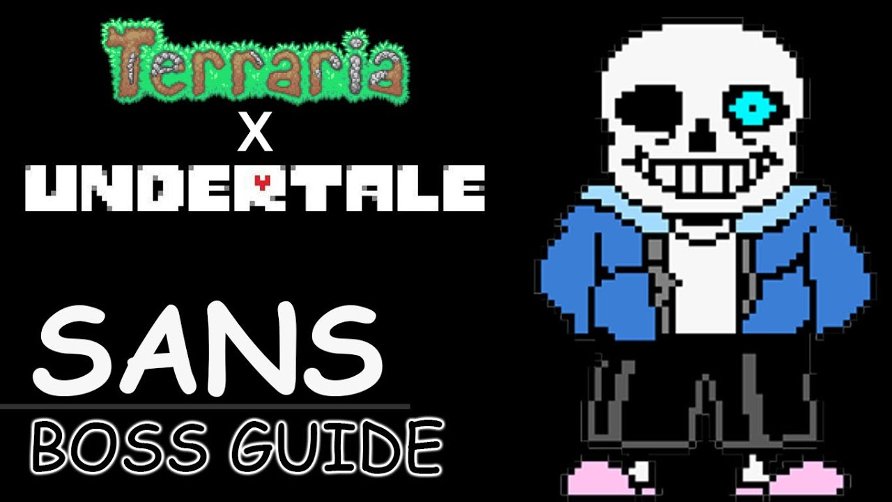 Sans Boss Guide - Terraria x Undertale (TERRATALE Mod) - YouTube