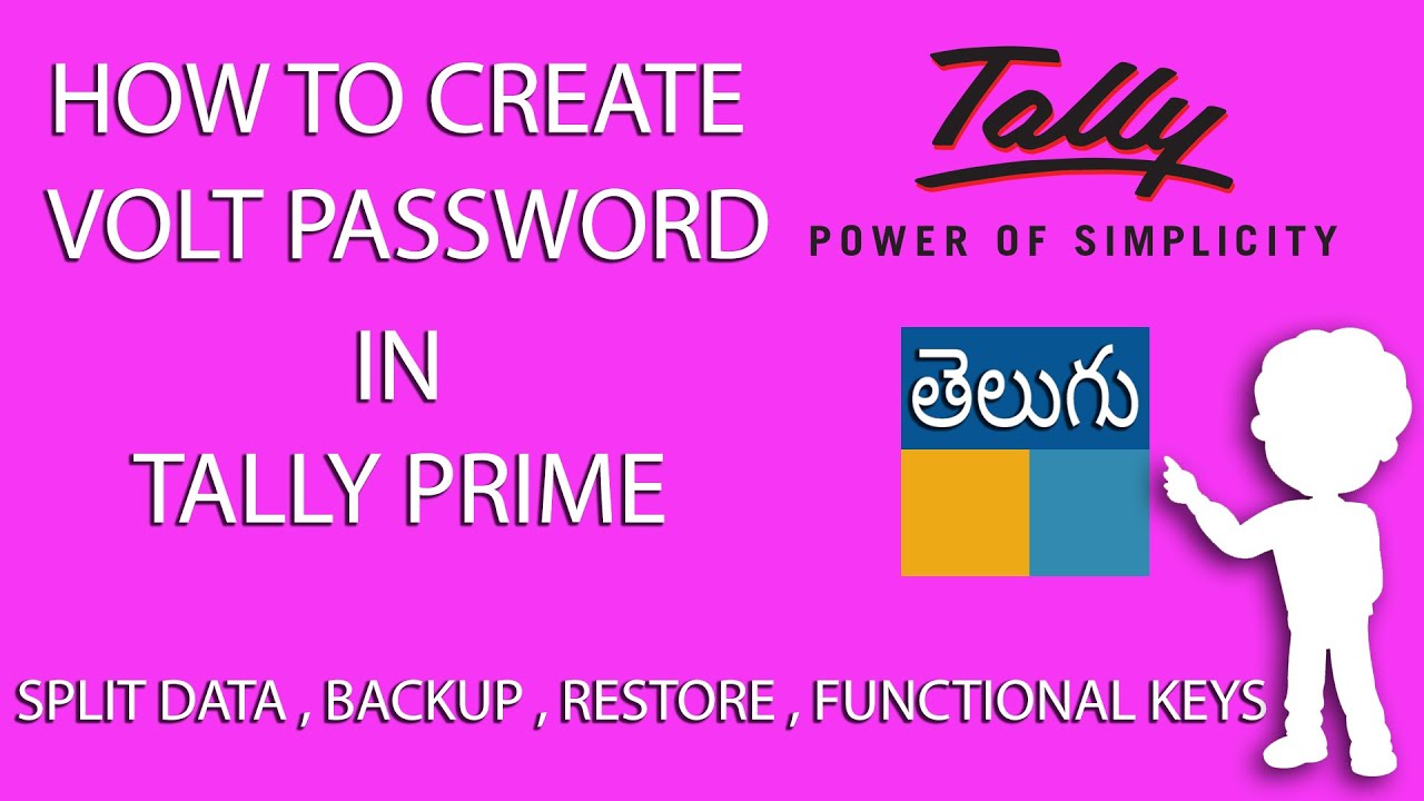 How To Create VOLT Password In TALLY PRIME SPLIT DATA BACKUP how-to-create-volt-password-in-tally-prime-split-data-backup