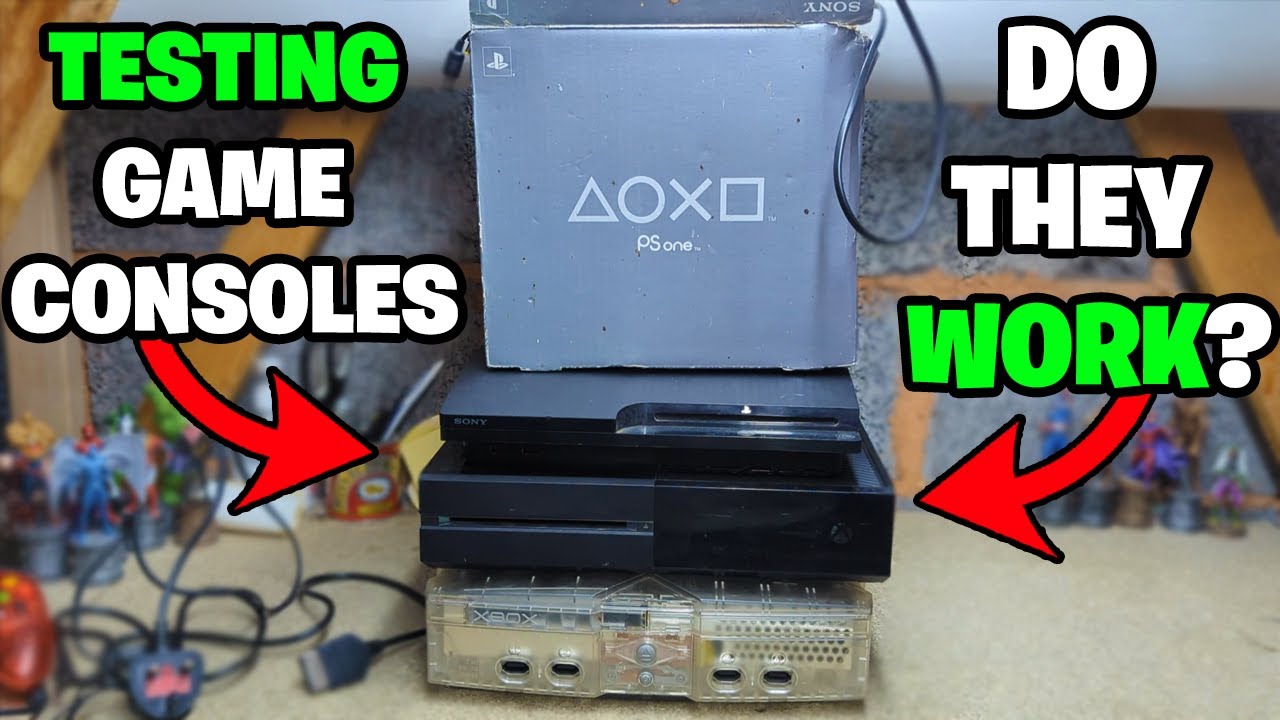 Testing Video Game Consoles From The Carboot Do They Work? - YouTube
