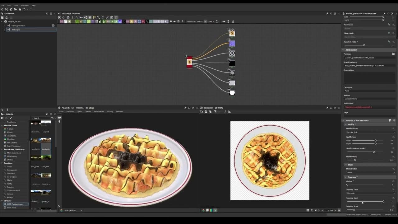 Procedural Materials: Waffle - YouTube