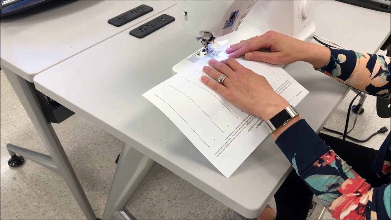Sewing on Paper Practice 1 - YouTube