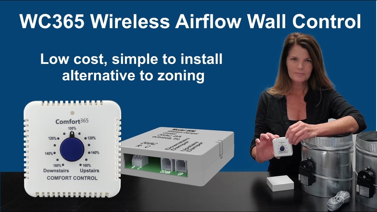 WC365 Wireless Airflow Wall Control - YouTube