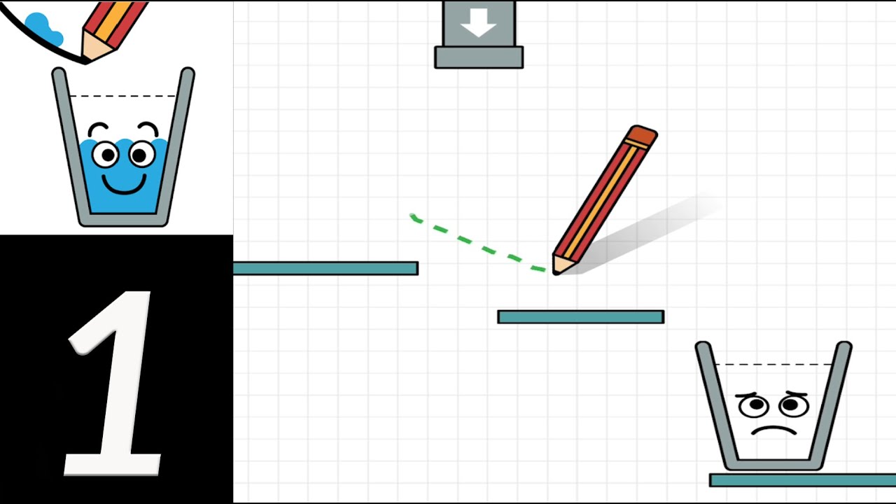 ️ HAPPY GLASS| Draw And Fill It Up! | Gameplay Walkthrough | Level 1 ...