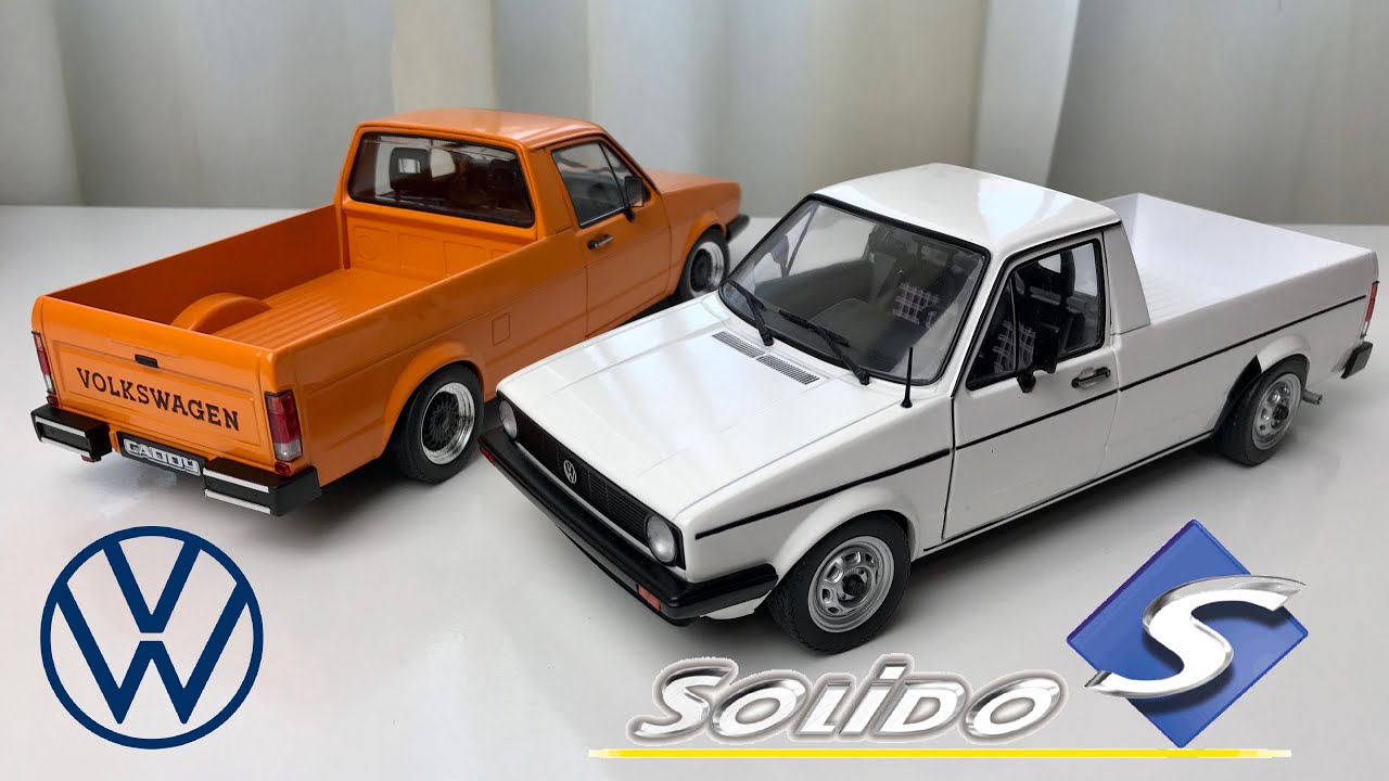 1:18 Volkswagen Caddy Mk1 - White & Custom Orange - Solido (Unboxing ...