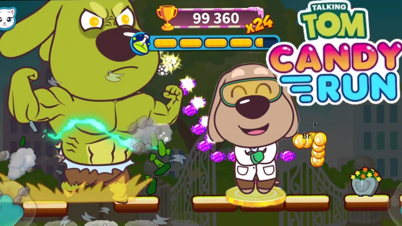 Talking Tom Candy Run * Brainiac Ben * Gameplay iOS Android * Part 2 ...