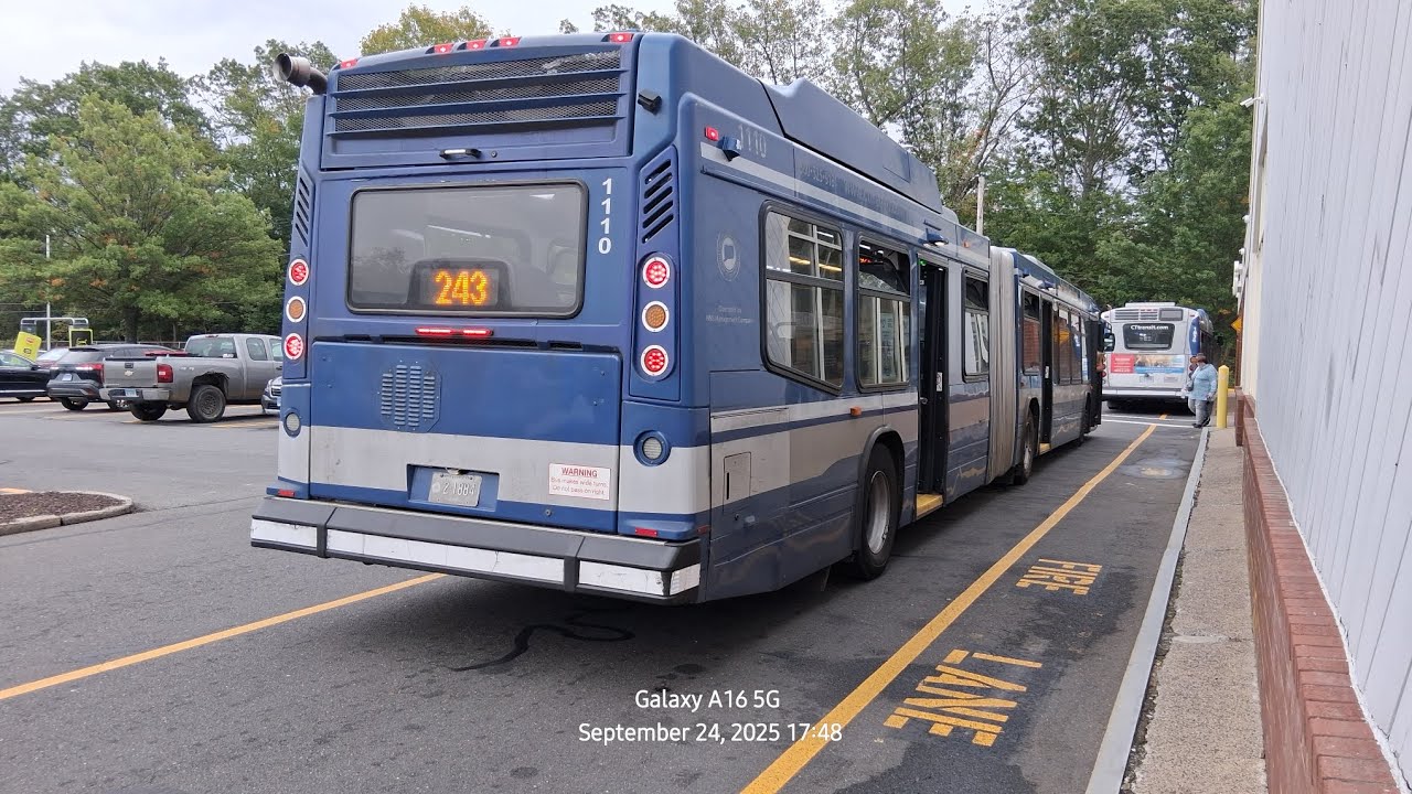 CTTransit 2011 Nova Bus LFS Articulated Hybrid #1110 on the 243A - YouTube