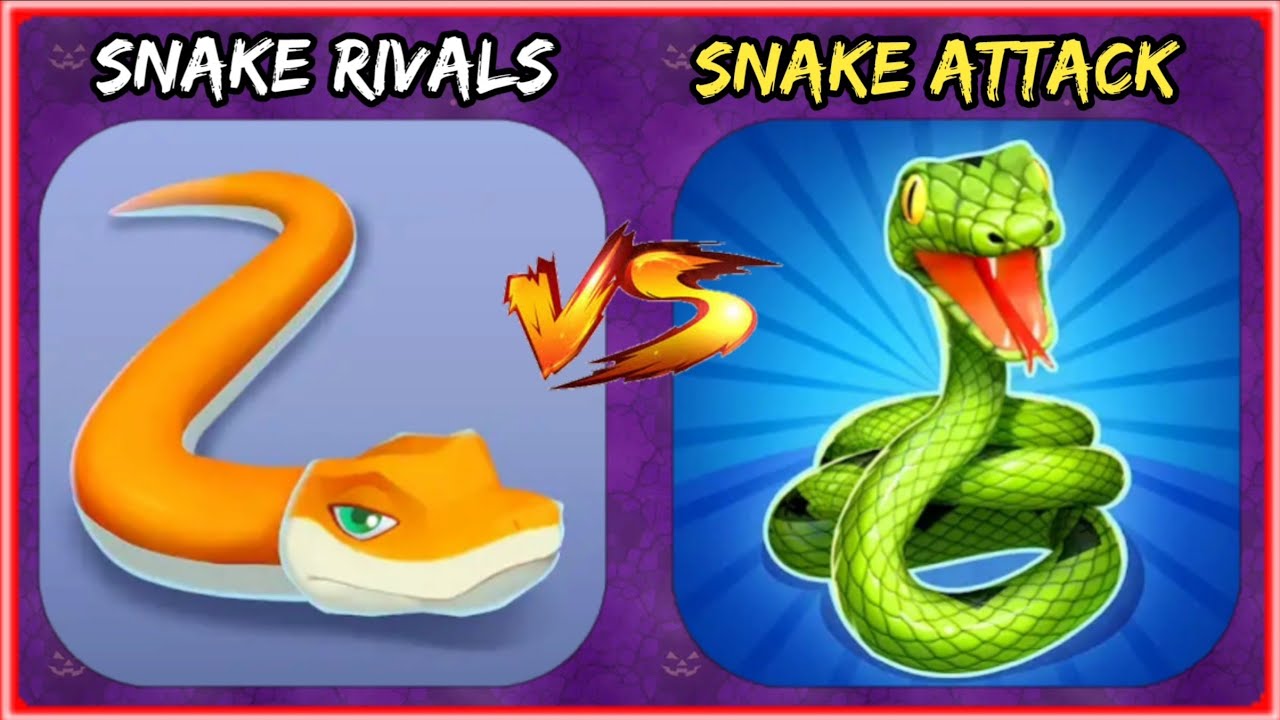 Snake Rivals Vs Snake Attack: Eat and grow Game Comparison! - YouTube
