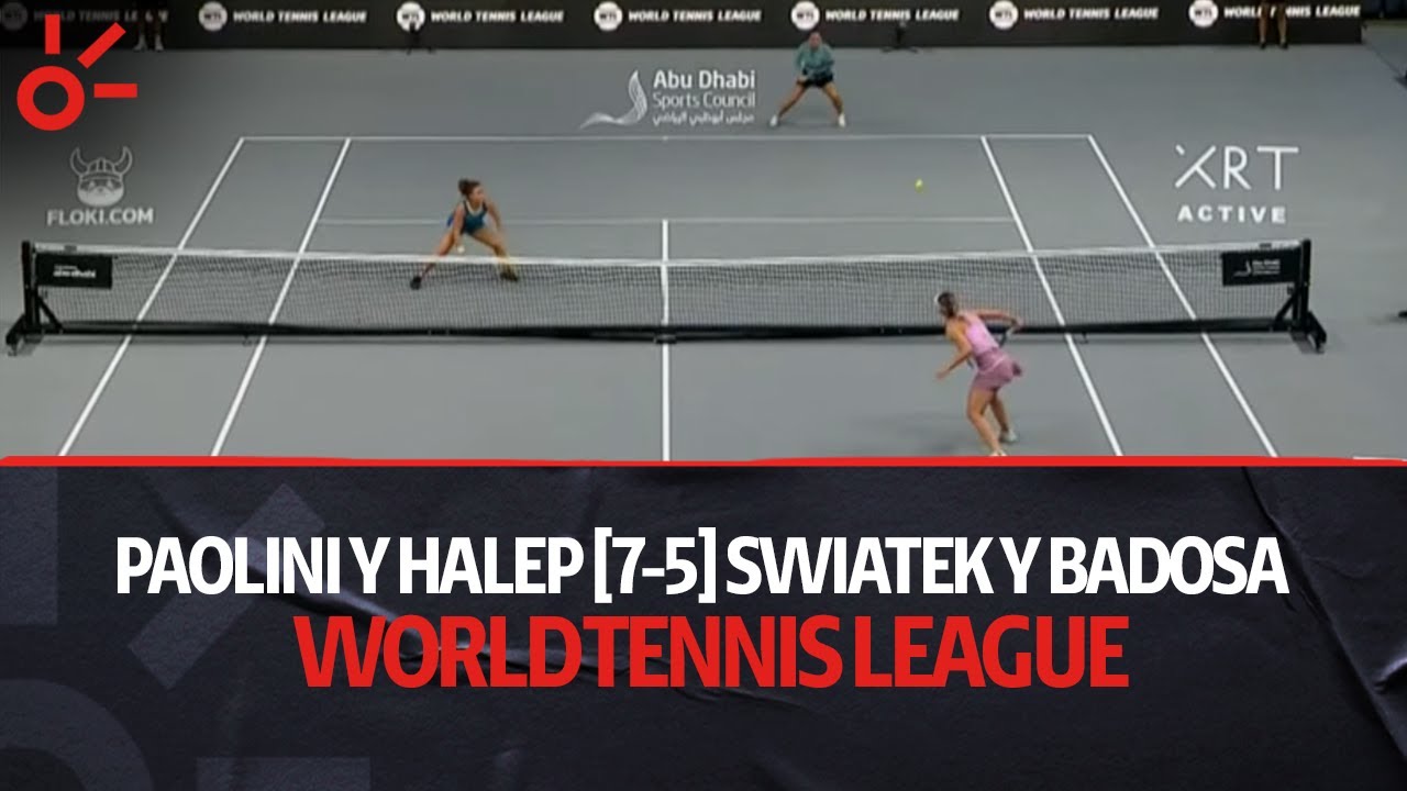 Paolini y Halep [7-5] Swiatek y Badosa | World Tennis League | Temporada 3 - YouTube