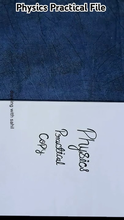 physics practical class 12 | practical file | physics project front ...