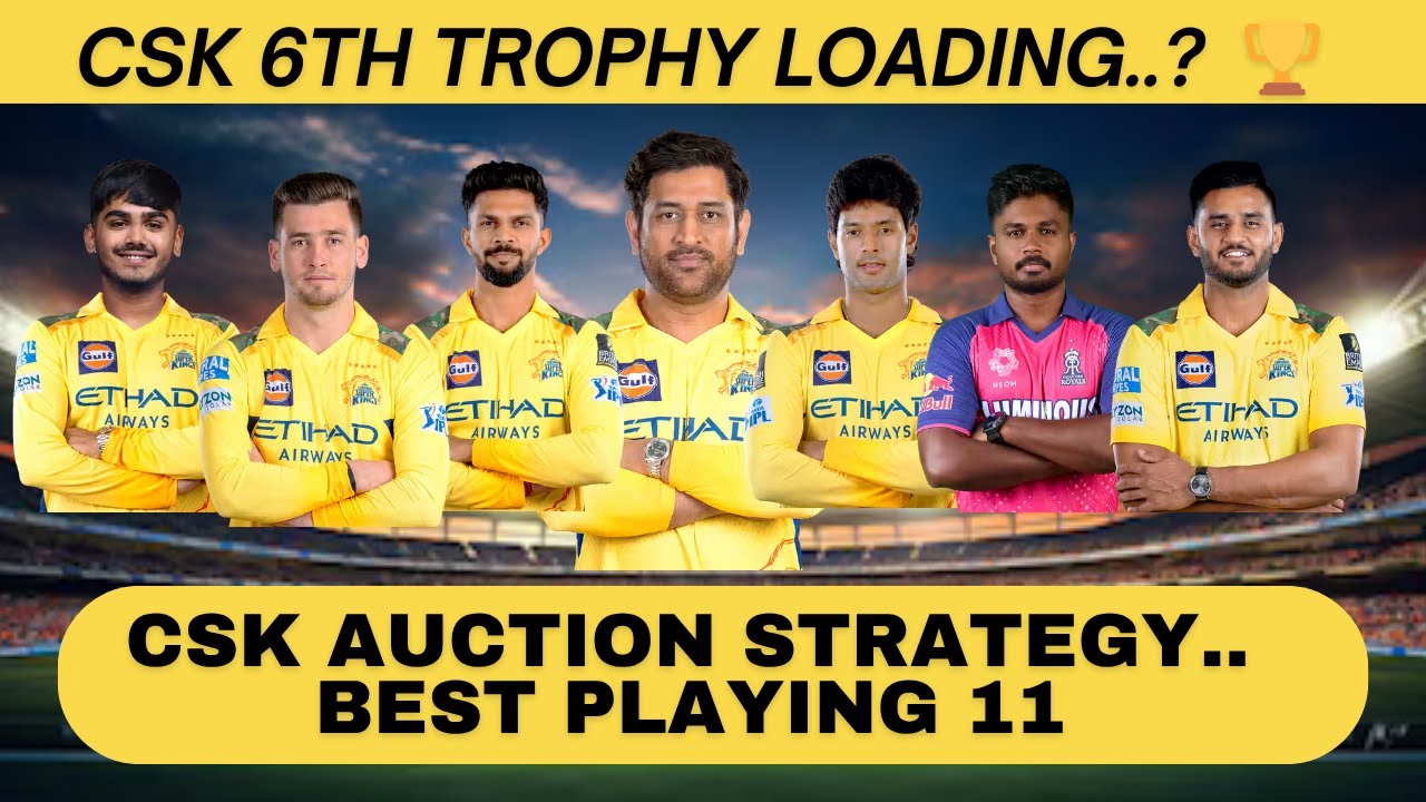 Best Playing 11 for CSK | Auction Srtategy for CSK #ipl - YouTube