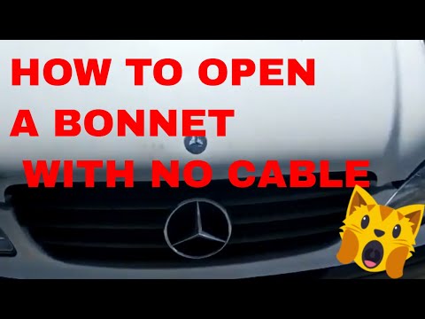 TIP* How to get into a Mercedes Vito with a snapped broken bonnet /hood catch
