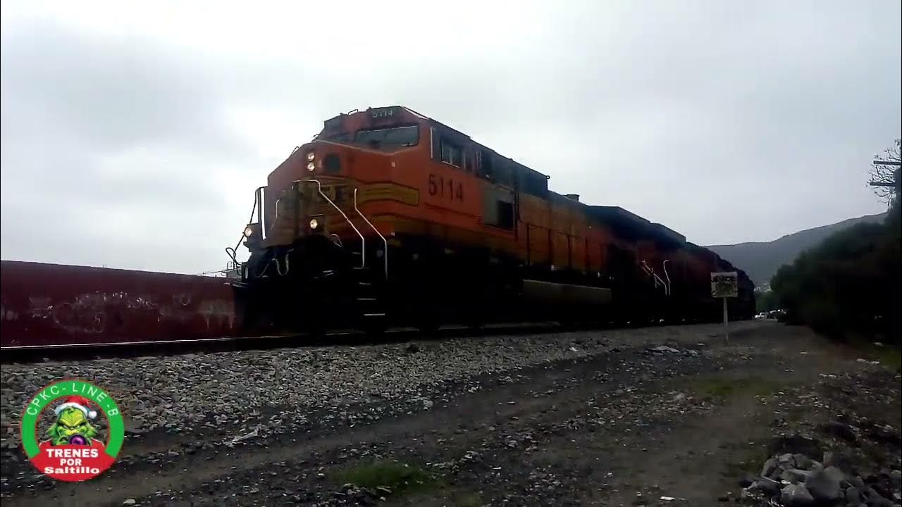 bnsf 5114 C44-9W bnsf 8327 ES44C4 cpkc 4509 AC44CW CP 8551 AC44CW cpkc 4843 ES44AC solas al ...