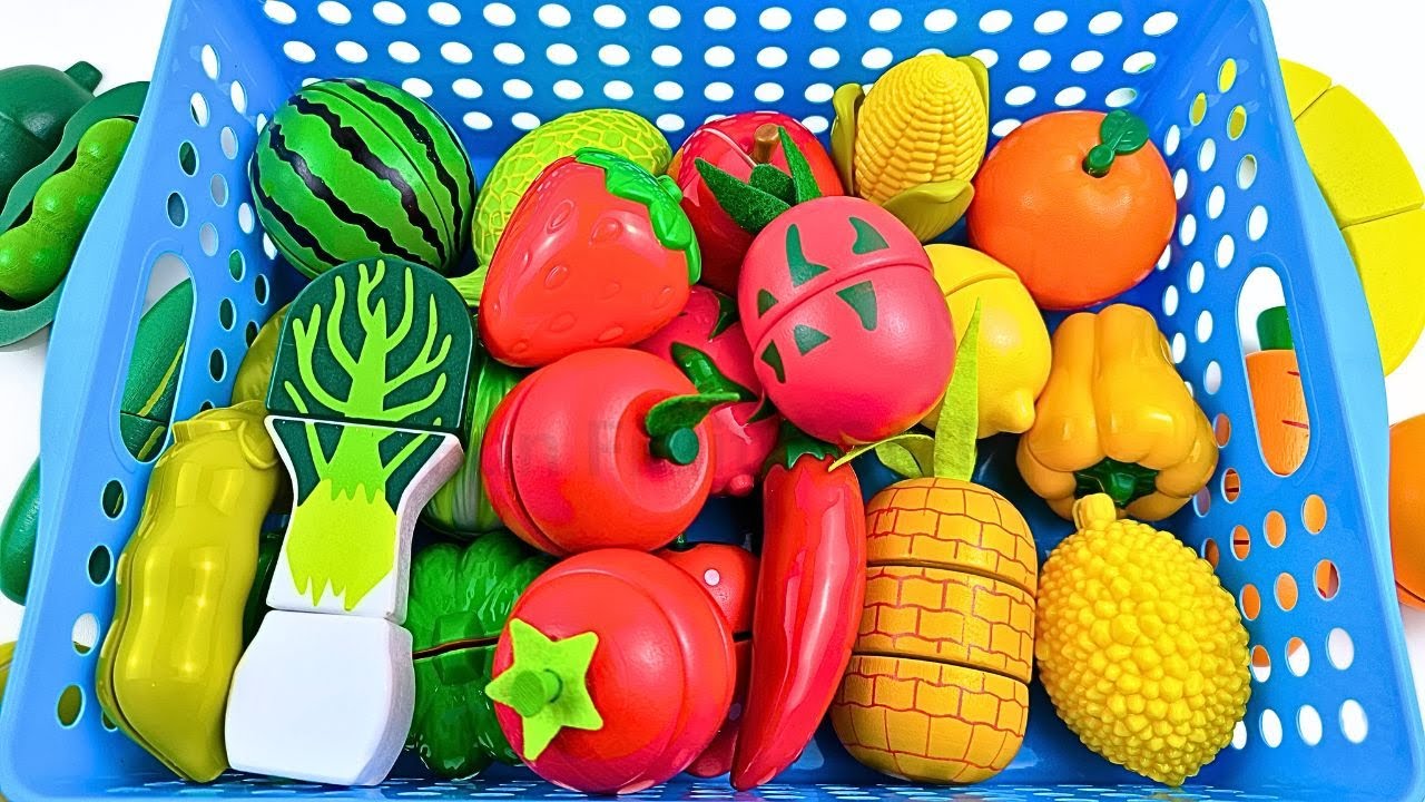 Relaxing Cutting Fruits and Vegetables ASMR, Tomato Cabbage |Satisfying ...