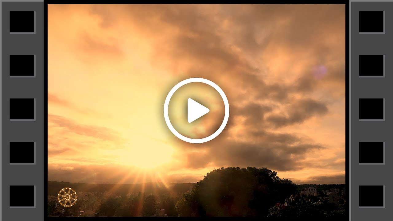 Timelapse video with amazing sunshine at 18 seconds 😍 • Video # 00025 ...
