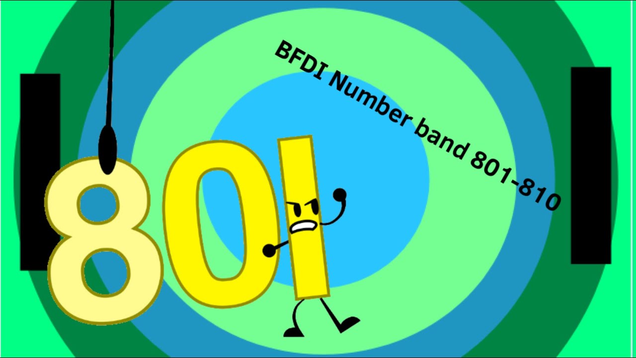 BFDI Number band 801-810 - YouTube