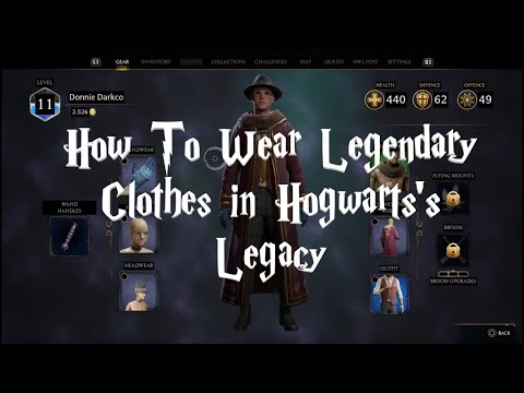 How To Wear/Equip Legendary Items/clothes in Hogwarts's Legacy - YouTube