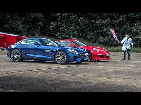 Mercedes AMG GTS vs Porsche 911 Carrera GTS | Drag Races | Top Gear