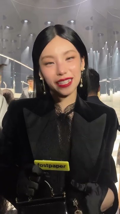 Itzy Yeji X Fastpaper - YouTube