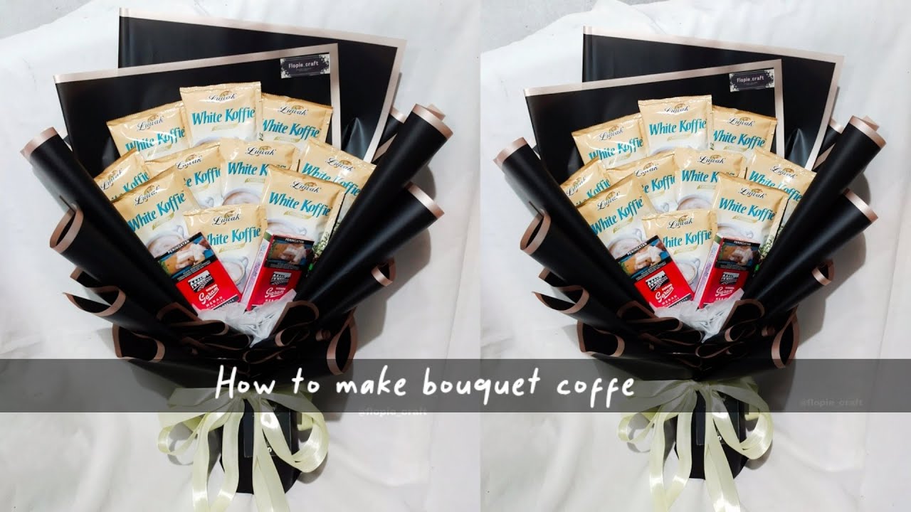 Cara membuat Buket Rokok mix Kopi // Tutorial buket rokok dan kopi ...