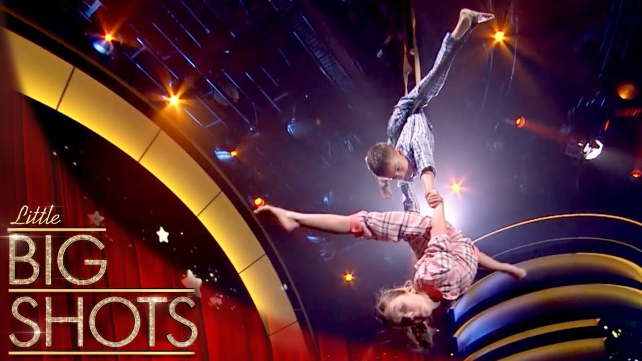 The Amazing 7 & 10 Year Old Aerial Acrobats Duo! @BestLittleBigShots ...