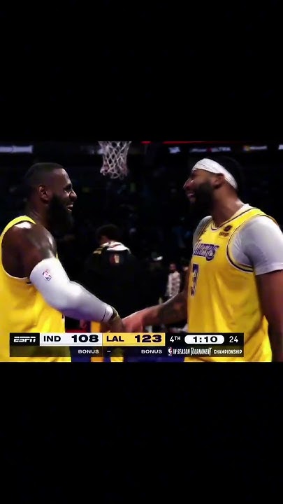 传奇还在延续，恭喜湖人拿下第一届季中赛冠军#nba季中锦标赛 #湖人季中赛冠军#詹姆斯季中赛MVP#湖人VS步行者 - YouTube