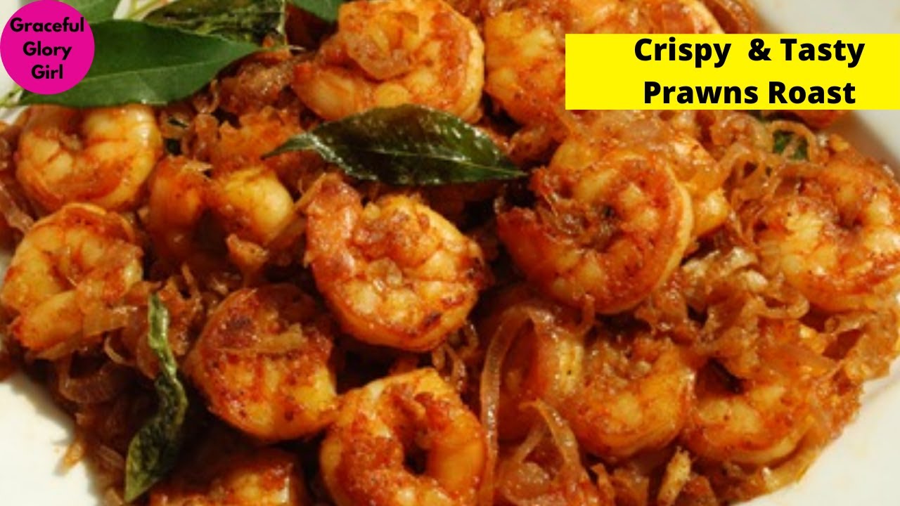 Simple & crispy Prawns fry recipe || How to make prawns fry at home ...