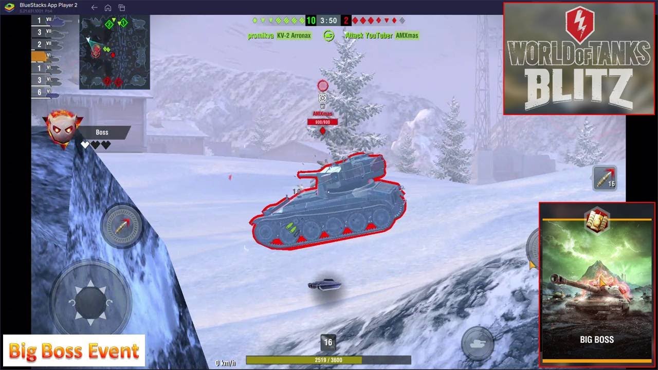 World of Tanks Blitz - Big Boss Event - Gameplay with French AMXmas ...