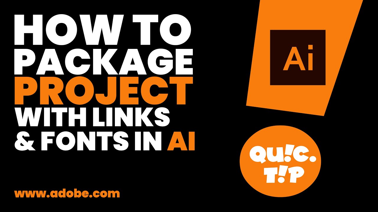 HOW TO PACKAGE FILES IN ADOBE ILLUSTRATOR AI - YouTube