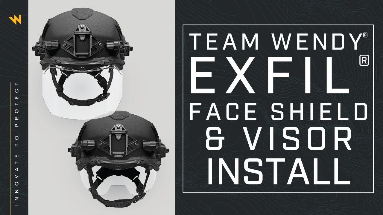 How to Install EXFIL Face Shield and Visor - YouTube