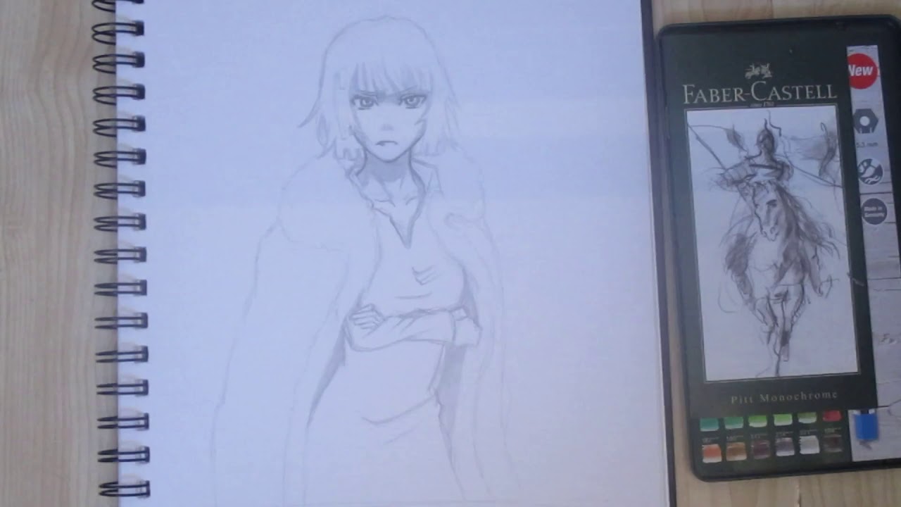 Speed drawing Fubuki from One Punch Man - YouTube