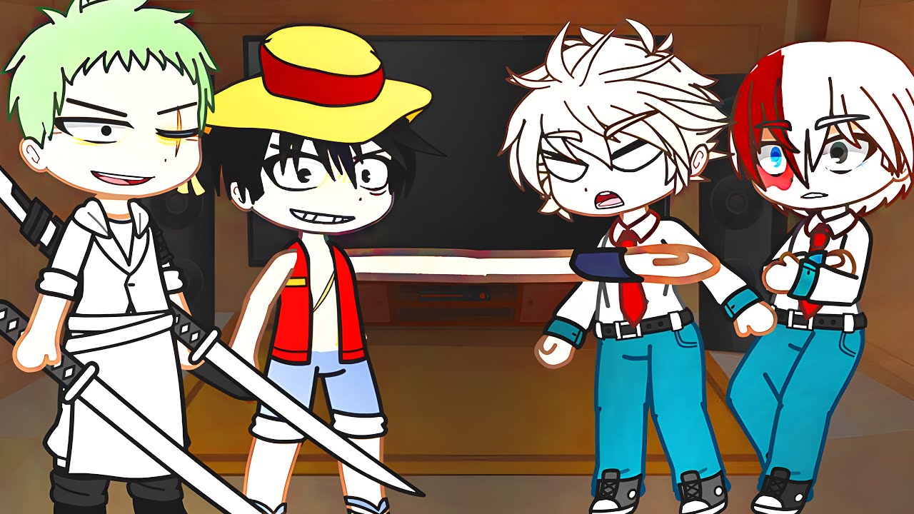 Class 1A React to Zoro & Luffy as New Classmates || MHA || Gacha Club ...