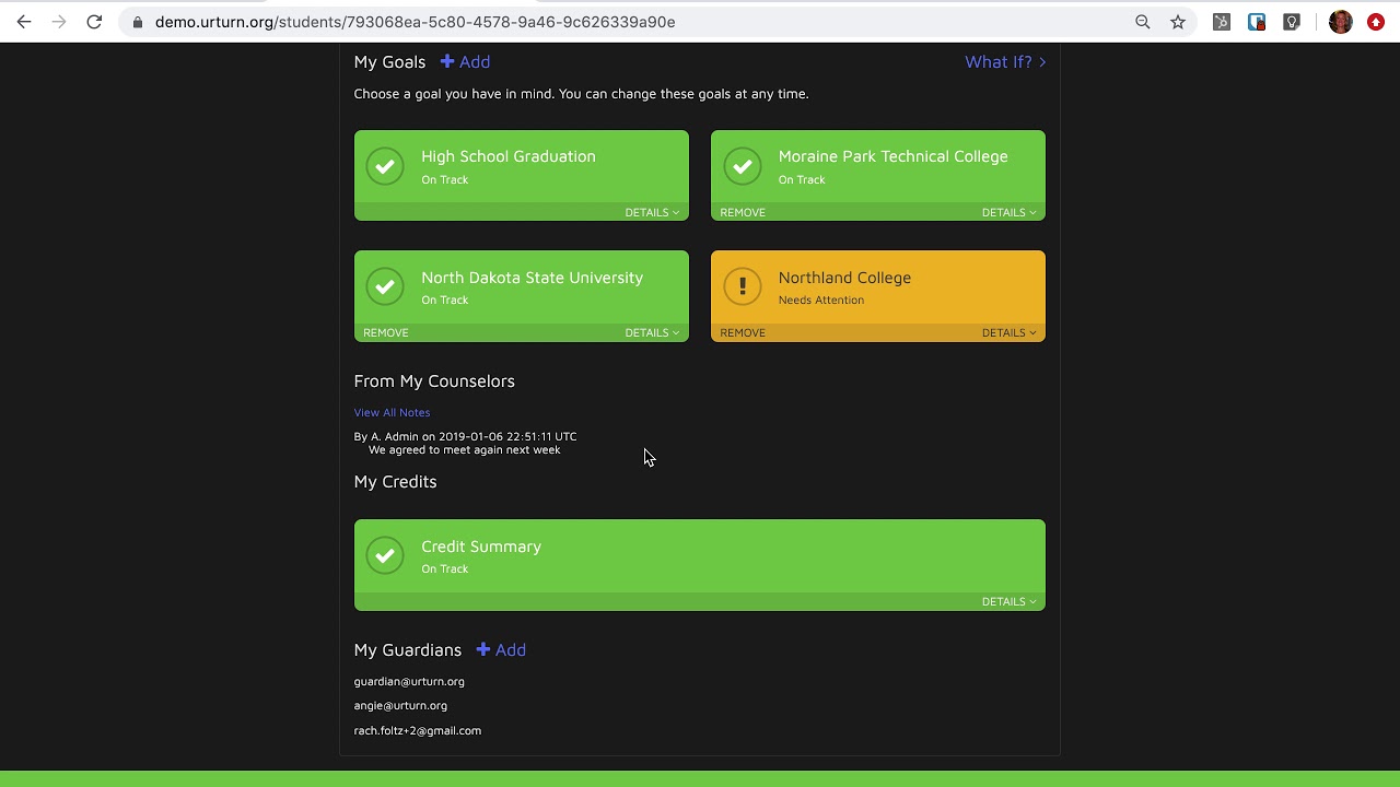 Guardian & Student Dashboard demo - YouTube