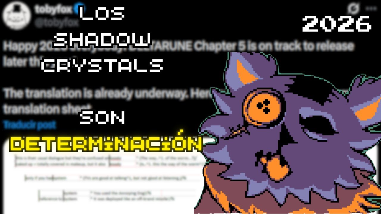 ¡FILTRACIÓN! Los Shadow Crystals SON Determinación|Deltarune Capítulo 5 ...