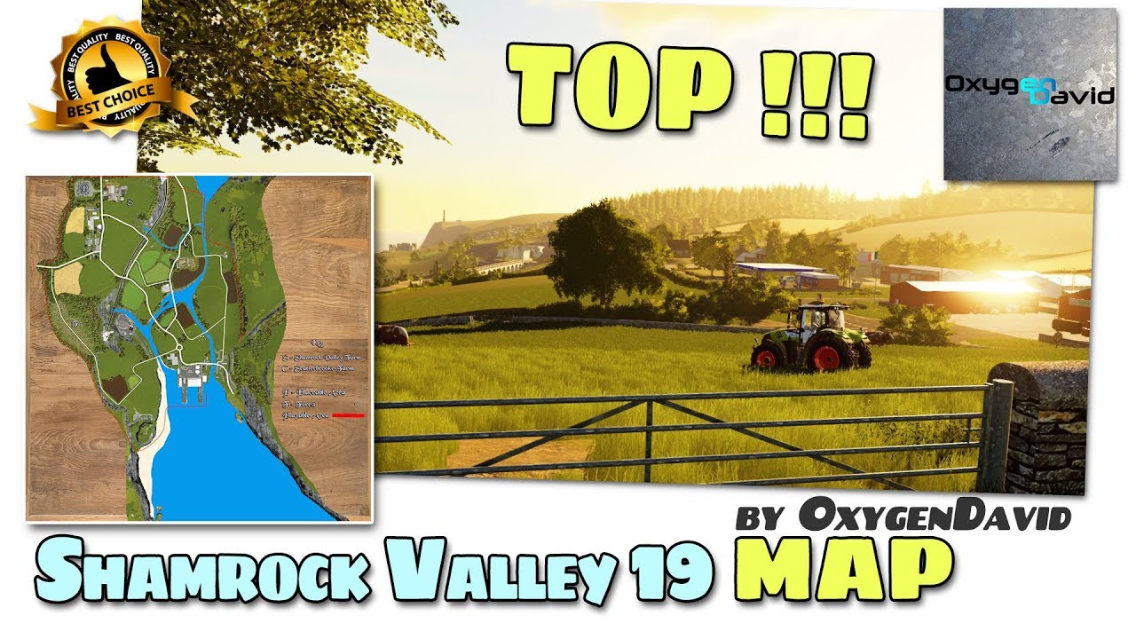 FS19 | Shamrock Valley 19 MAP - review - YouTube