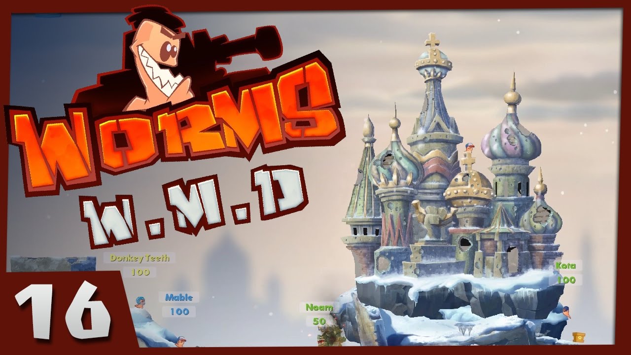 Worms WMD - #16 - Hidden Worm! (4 Player Gameplay) - YouTube