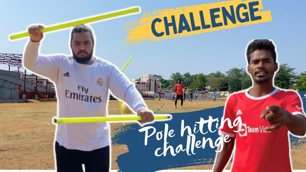 Pole Hitting Challenge With Football / Challenging Video - YouTube