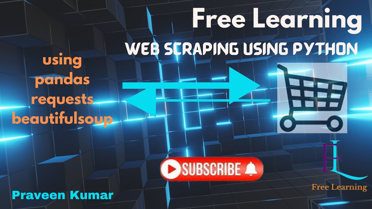 Web Scraping using Python | scrap Filpkart Free Learning - YouTube