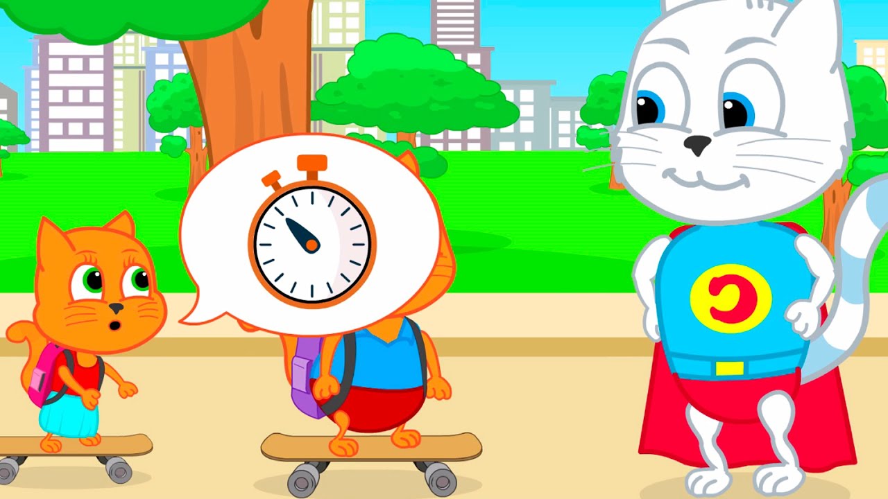 Família de Gatos - Super Gato Para O Resgate Desenho Infantil em ...