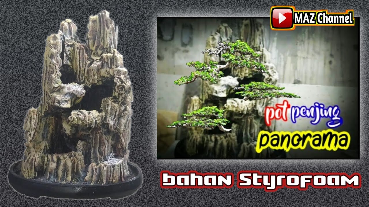 Cara membuat pot PENJING PANORAMA - YouTube