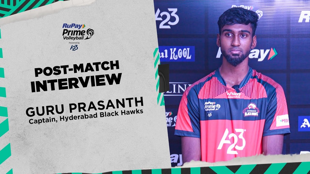 Post-Match Interview with Guru Prasanth | Season 2 | RuPay PVL Powered ...