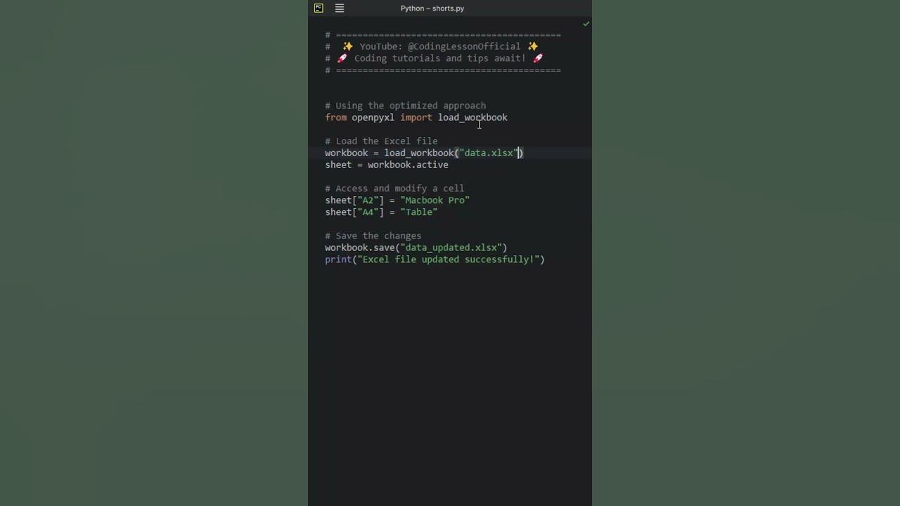 Automate your boring tasks: Read and process Excel files with openpyxl ...