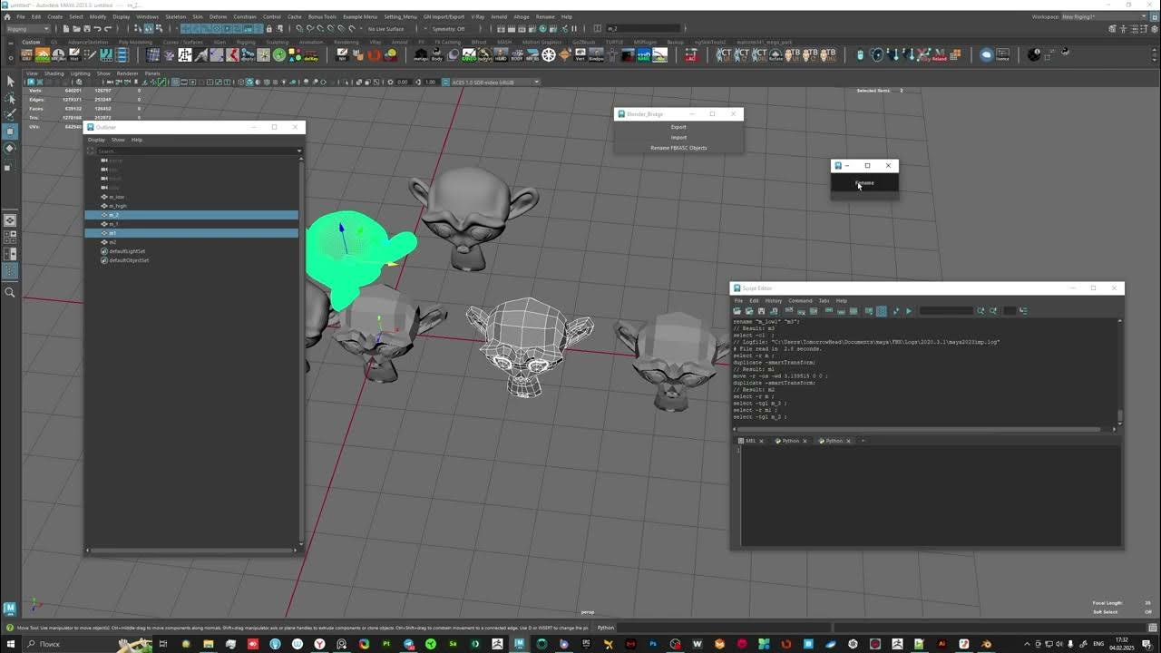 Maya Quick Rename for bake - YouTube