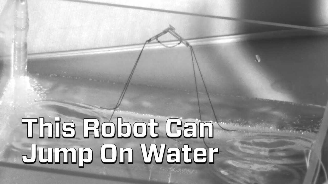 Robot Jumps On Water - YouTube