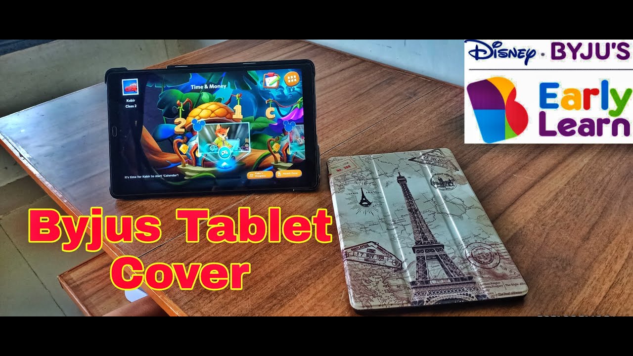 Smart Trifold Flip case Cover for Byjus Tablet ( Samsung A10) and Anti ...