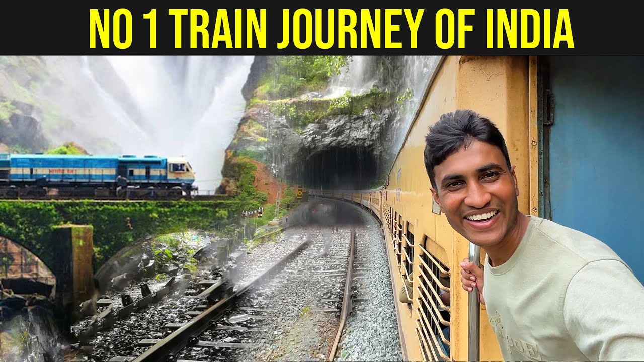 Dudhsagar Waterfalls View by Train | Monsoon Goa Ep 3 - YouTube