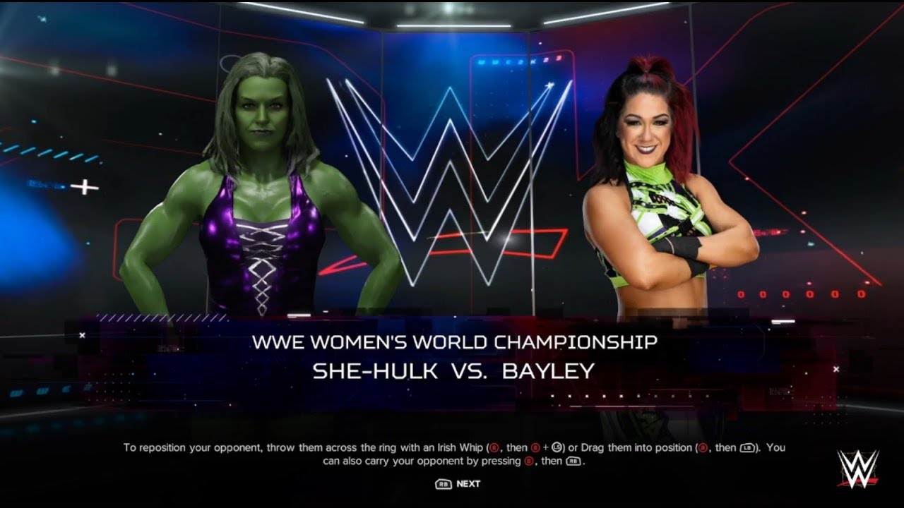 TITLE MATCH: She-Hulk vs Bayley - YouTube