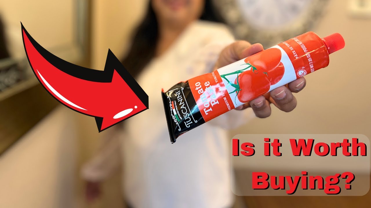 Premium Double Concentrated Tomato Paste Tube, 7.5oz (3 Pack) Made with ...