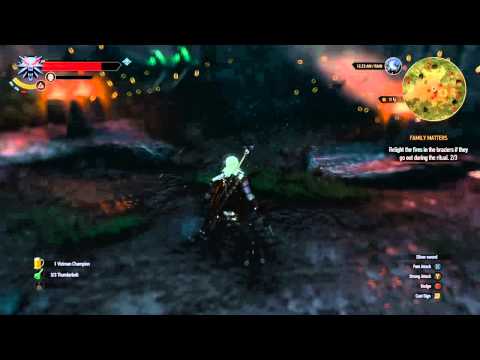The Witcher 3: Relight the fires in the braziers if they go out during the ritual.