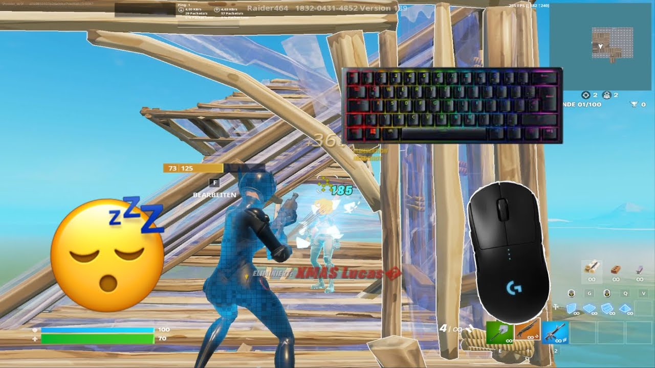 ASMR 😴 1v1 Build fight gameplay (Fortnite KBM ASMR) 1080p 240FPS - YouTube