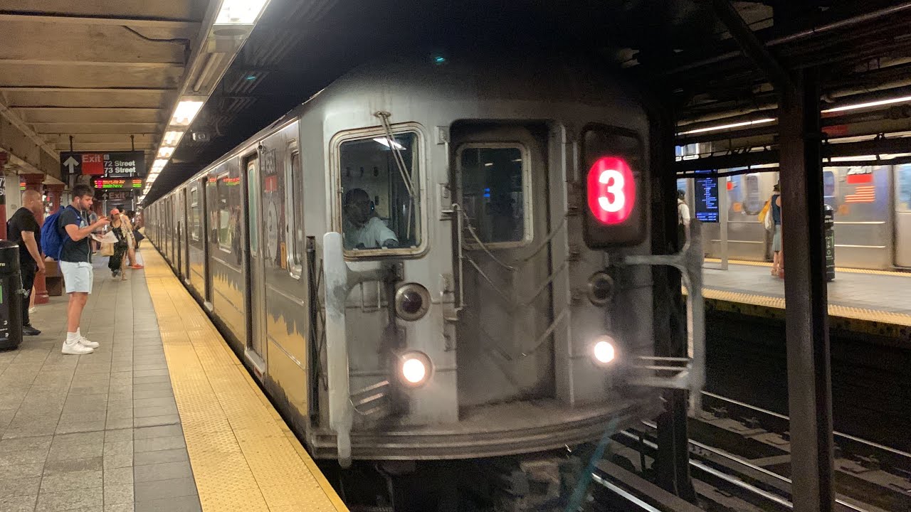 New Lots Av & Harlem-148th St Bound 1983-1985 Kawasaki R62 3 Express ...